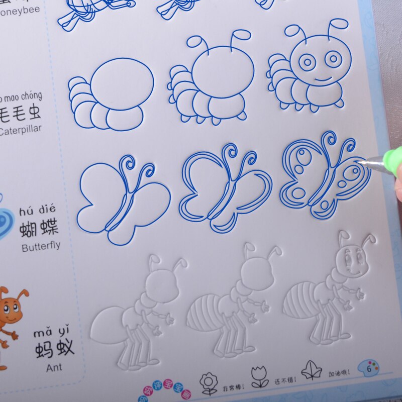 Painting Kids Drawing Book Cognitive Animal Fruit ... – Grandado