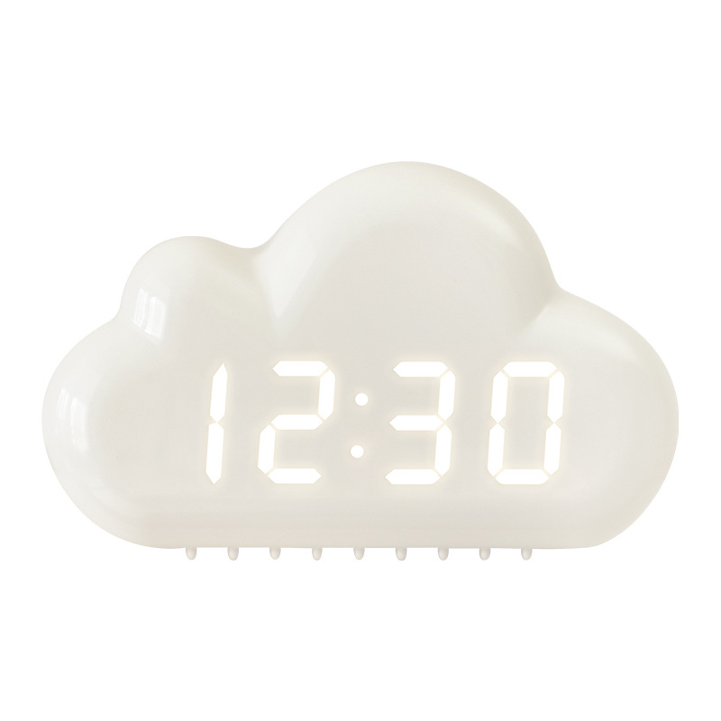 W&G Kawaii Clocks Clouds Alarm Clock Voice Con... – Grandado