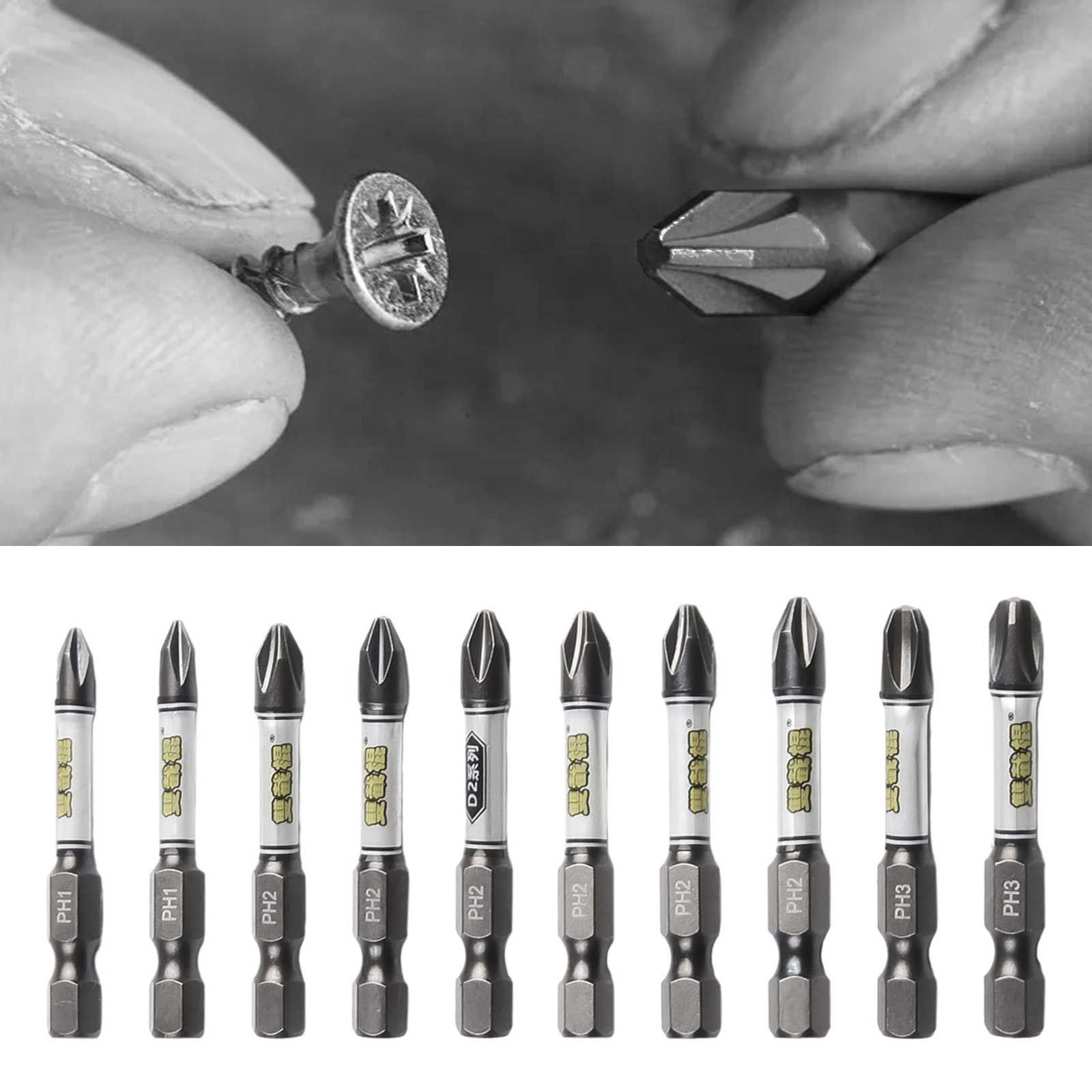 1/4 Screwdriver Bit Set Magnetic Impact The Cross ... – Grandado