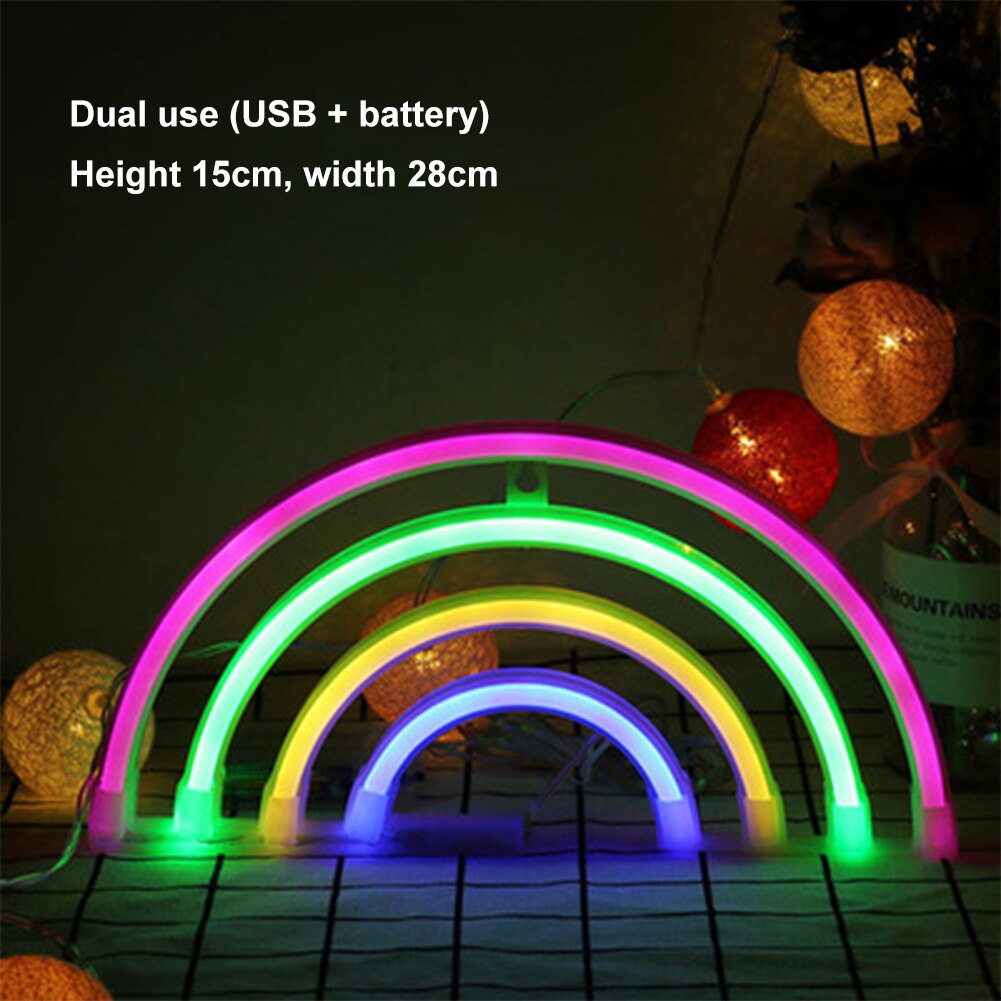 Led Neon Light Colorful Rainbow Neon Sign For Room... – Vicedeal