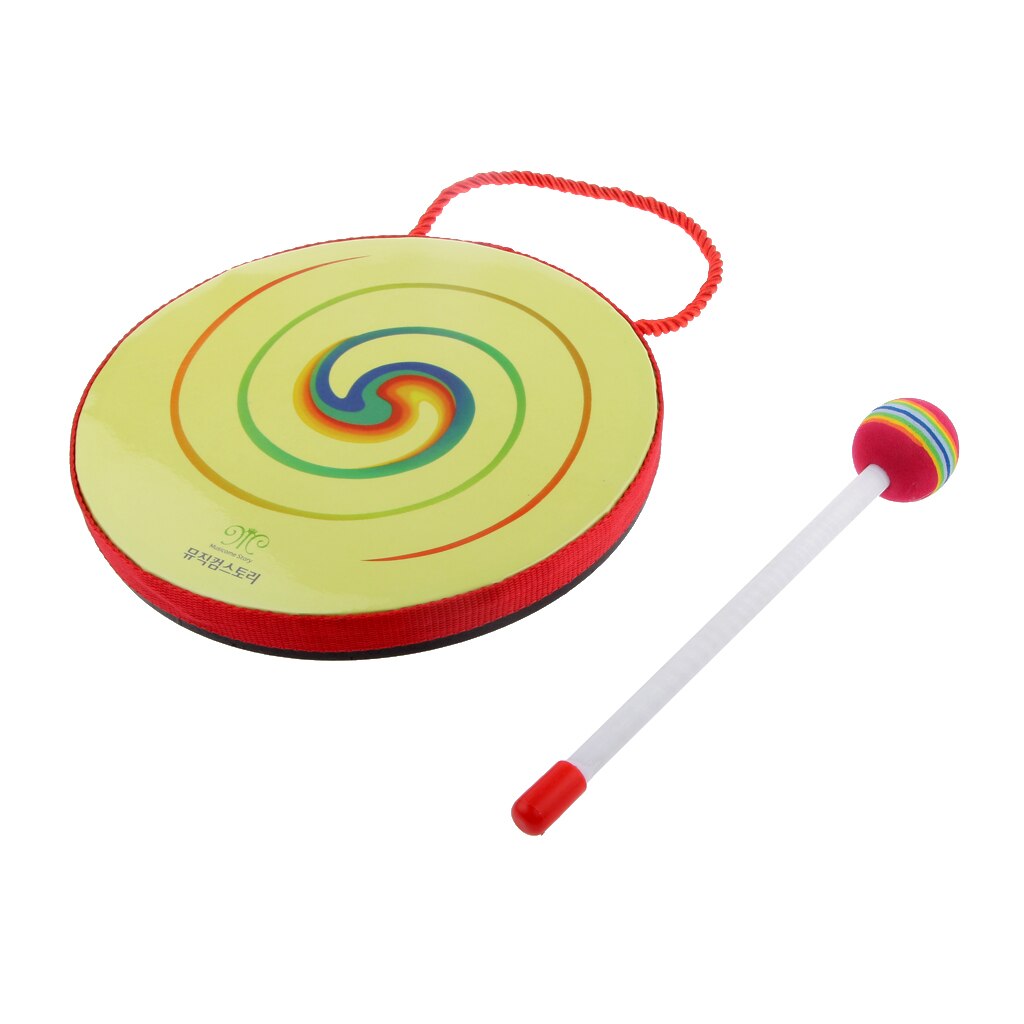 Hand Crafted Hand Drum with Mallet Percussion Inst... – Grandado
