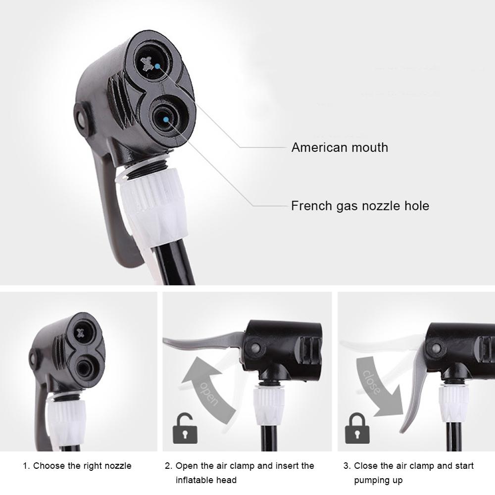 Bicycle Pump Nozzle Hose Adapter Double Head Pumpi... – Grandado