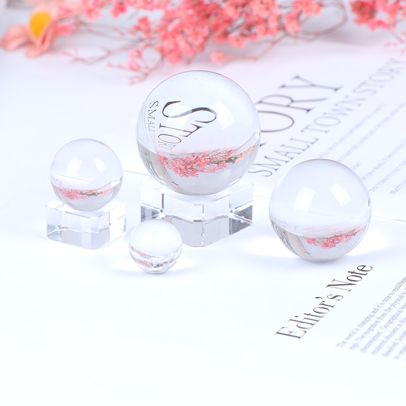 Crystal Ball Quartz Glass Transparent Ball Spheres... – Grandado