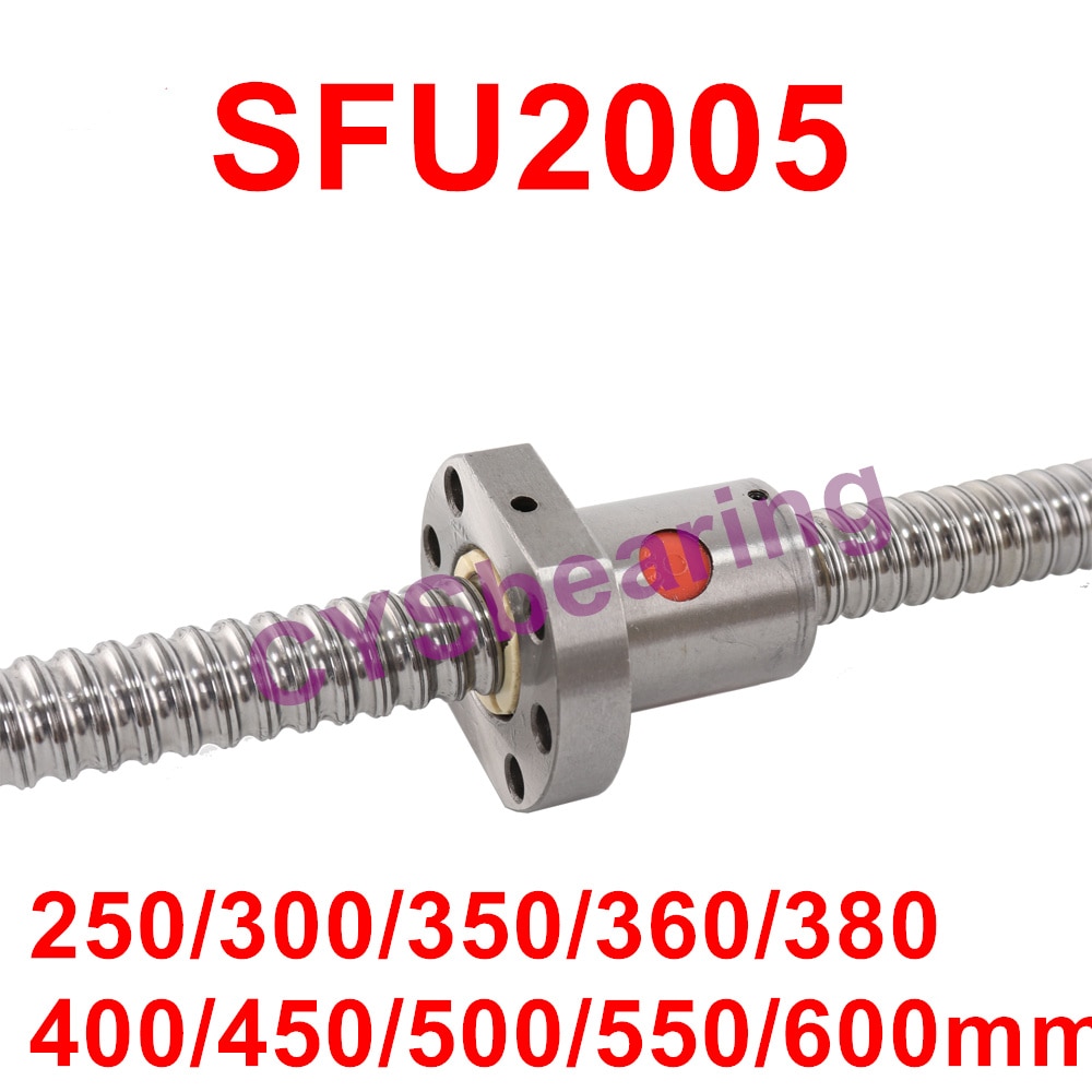 SFU2005 Ball Screw with Ballnut Nut 250/300/350/36... – Grandado