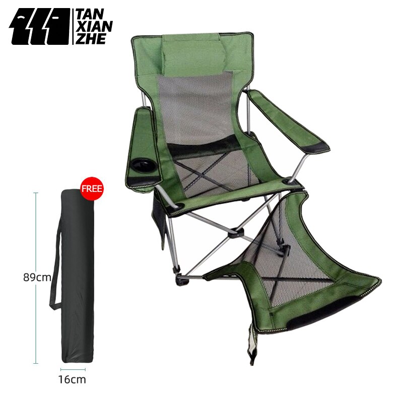 Outdoor Portable Adjustable Recliner Camping Foldi... – Vicedeal