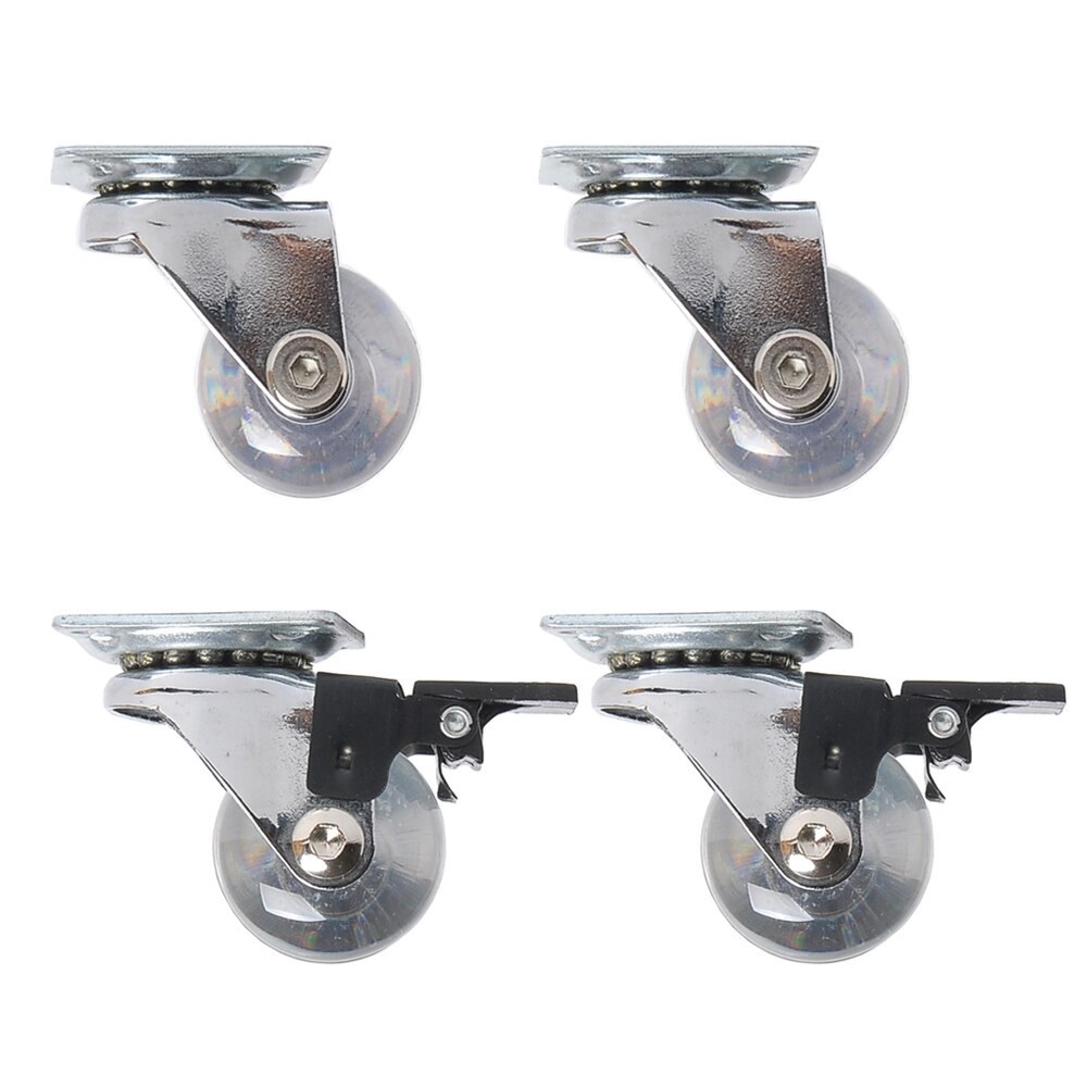 4/1Pack 360 Degree Swivel Caster Wheels 1.5 inch w... – Grandado