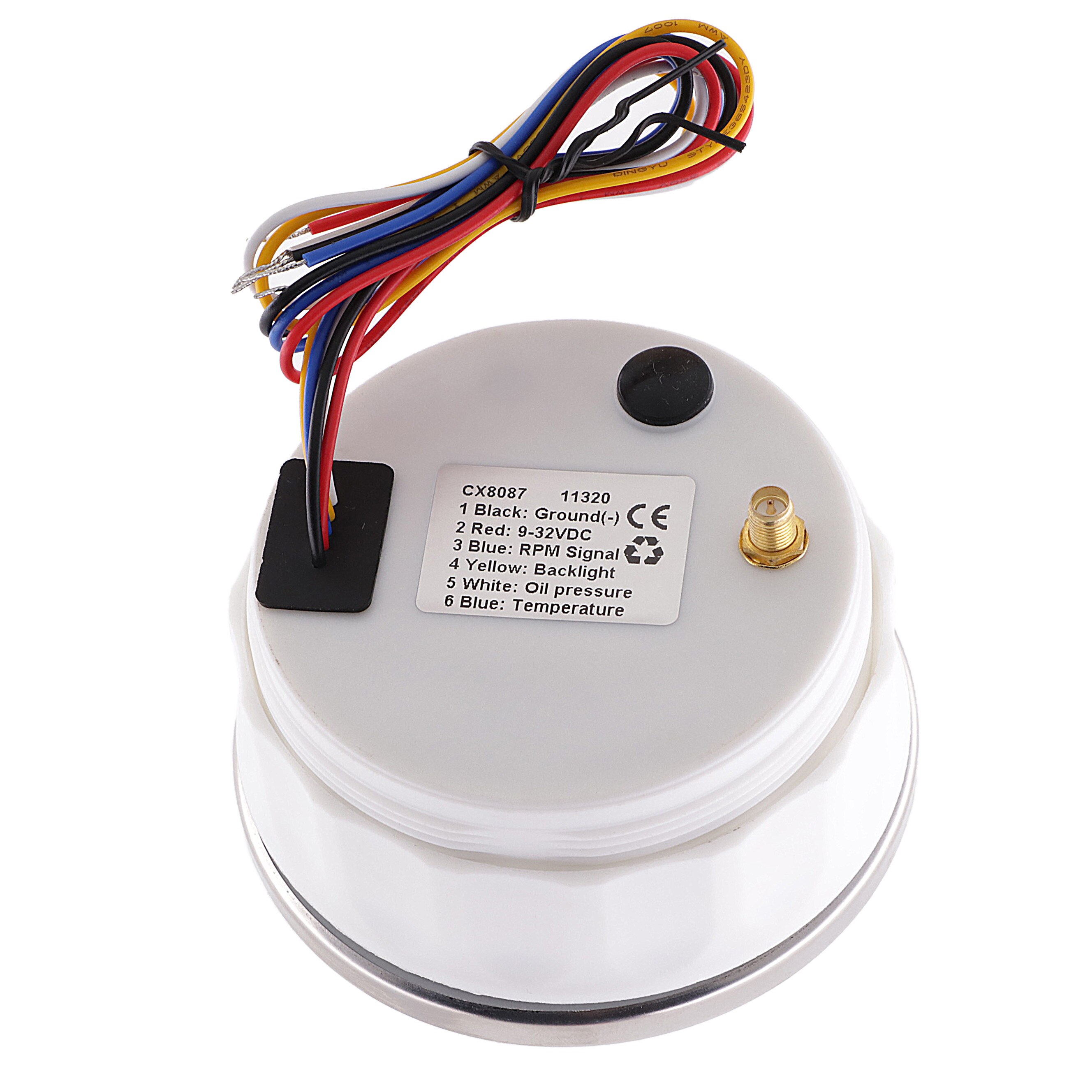 Tacómetro para barco, medidor de tacómetro marino,... – Grandado