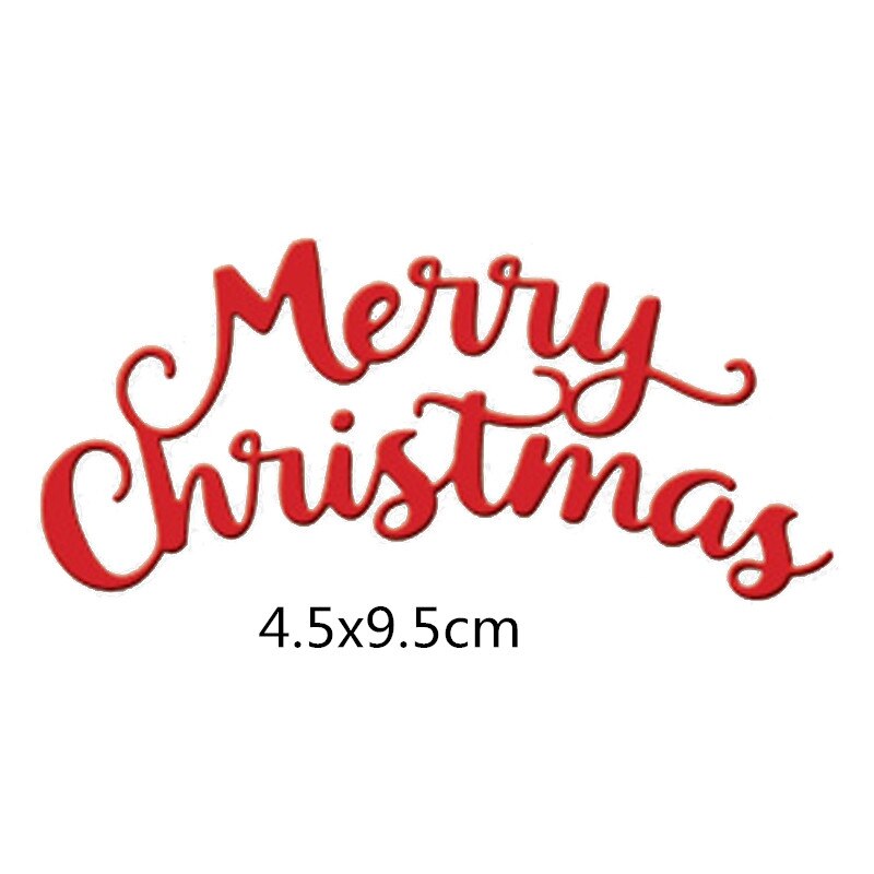 Letters Merry Christmas Metal Cutting Dies Stencil... – Grandado