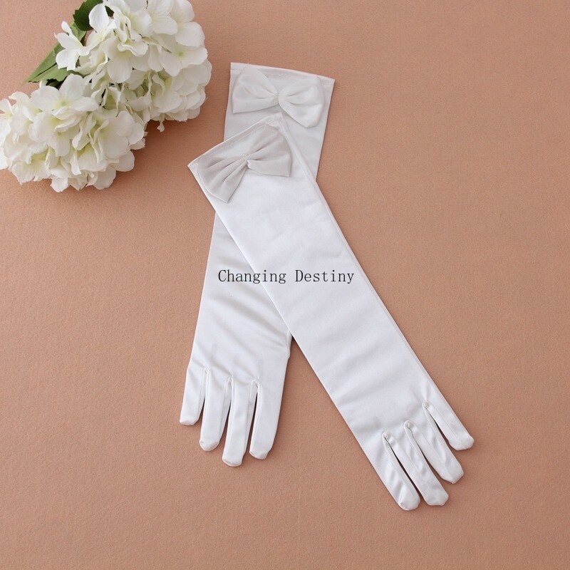 Princess Girls Gloves Satin Long Gloves Children's... – Vicedeal