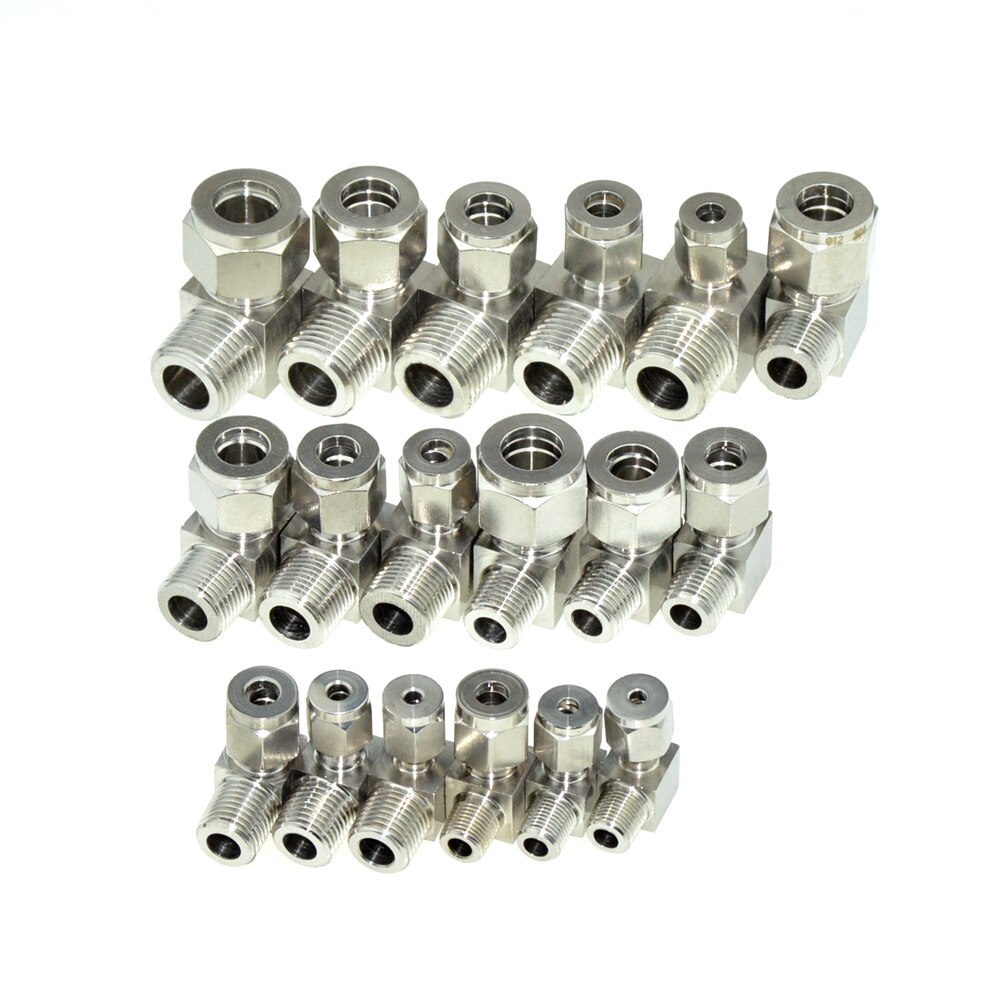 2Pcs 1/4" BSPT Male Thread x 8MM Double Ferrule Tu... – Vicedeal