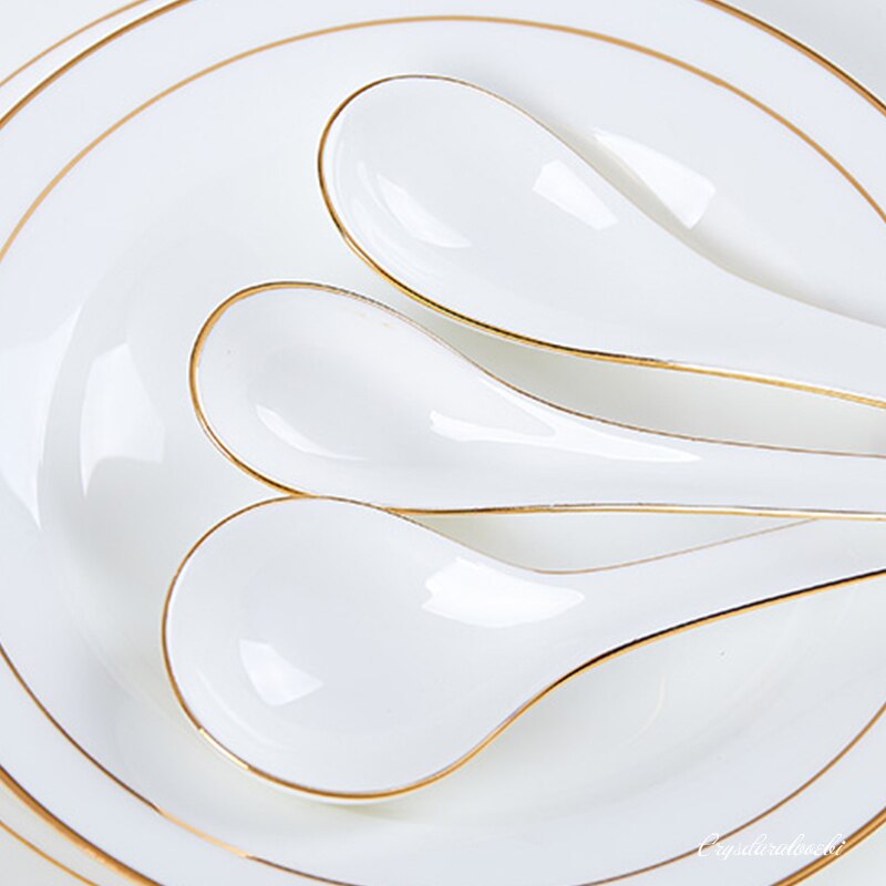 10 Piece Bone China Spoons Set Phnom Penh Soup Spo... – Grandado