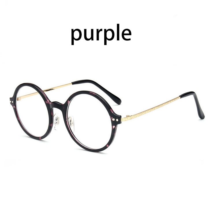 Retro Round TR90 Glasses Frame Spectacle Women Men... – Grandado