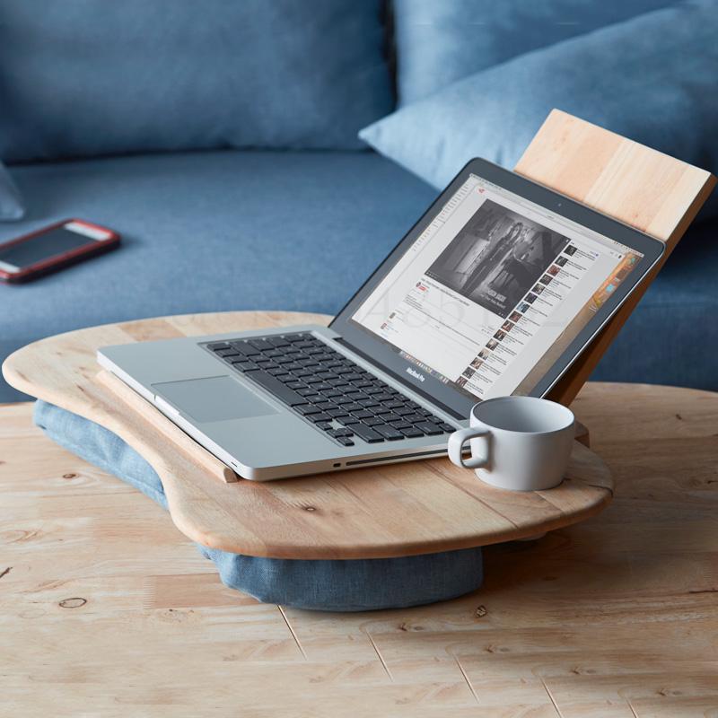 600 Solid wood small table lazy desk bed reading b... – Vicedeal