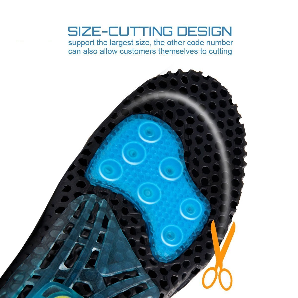 EVA Spring silicone Gel shoes Insoles flat feet or... – Grandado