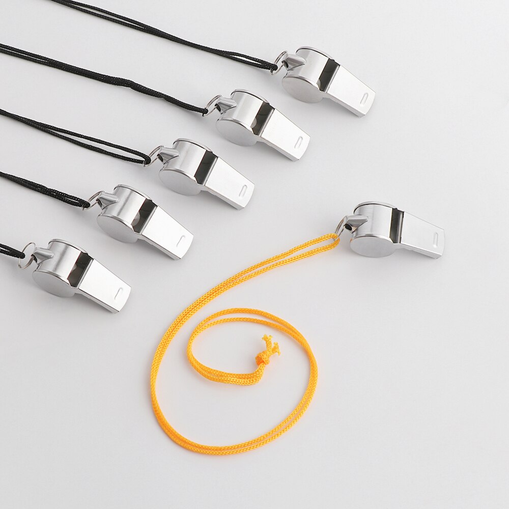 1/2/5Pcs Scheidsrechter Metalen Rvs Fluitjes Met Z... – Vicedeal