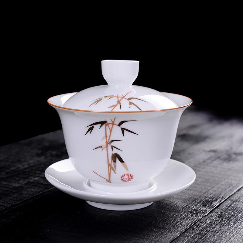 Traditional Chinese Gaiwan Portable Bone China Tea... – Vicedeal