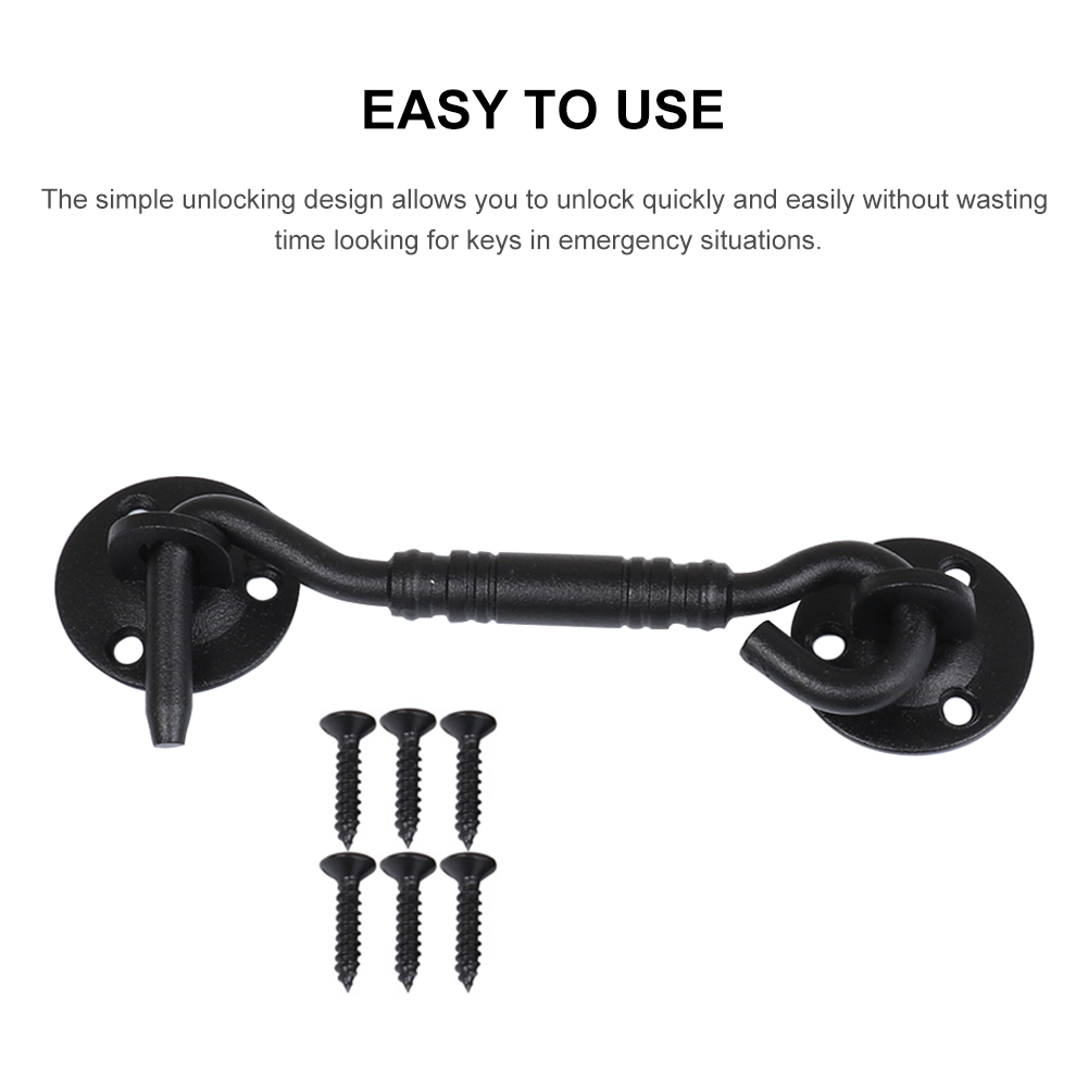 4inch With 6 Screws Cabin Bathroom Black Barn Door... – Vicedeal