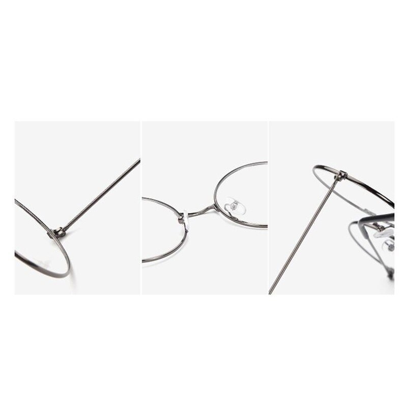 Vintage Style Women Popular Round Metal Clear Lens Grandado