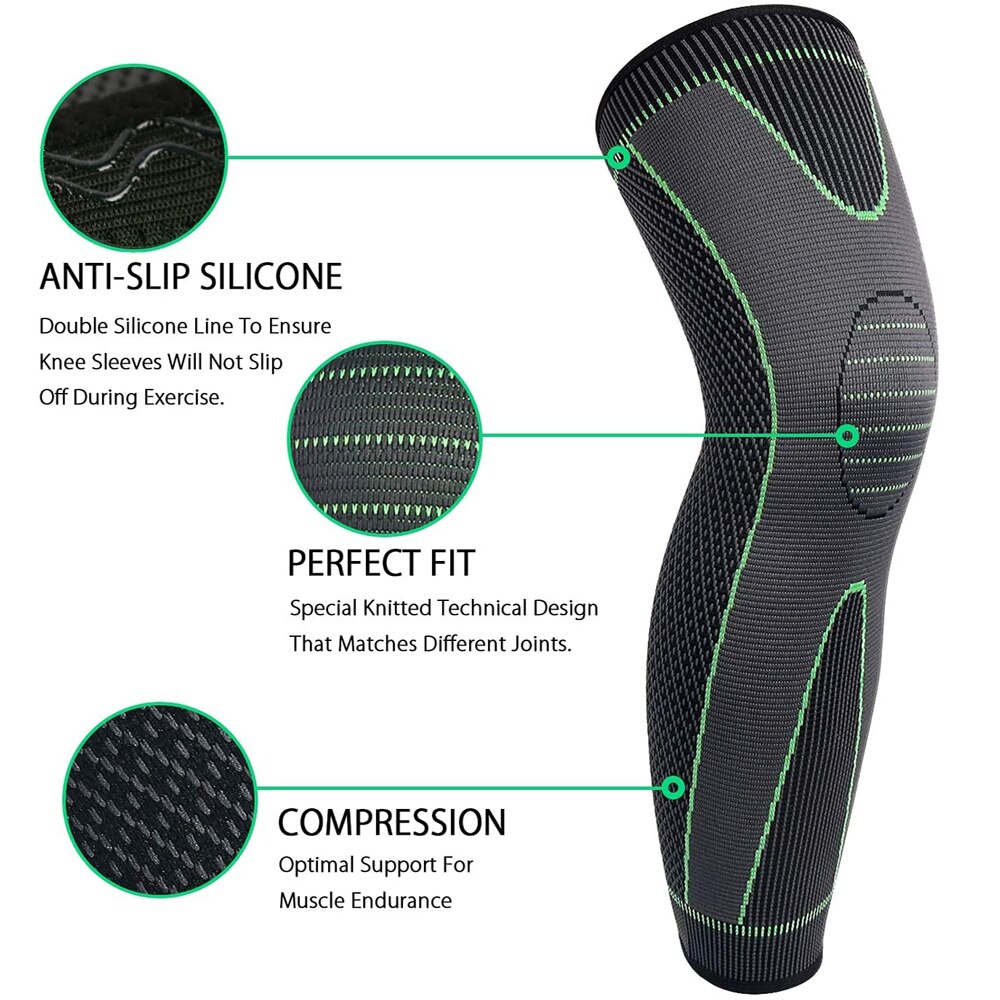 BraceTop Sports Full Leg Compression Sleeves Knee ... – Grandado