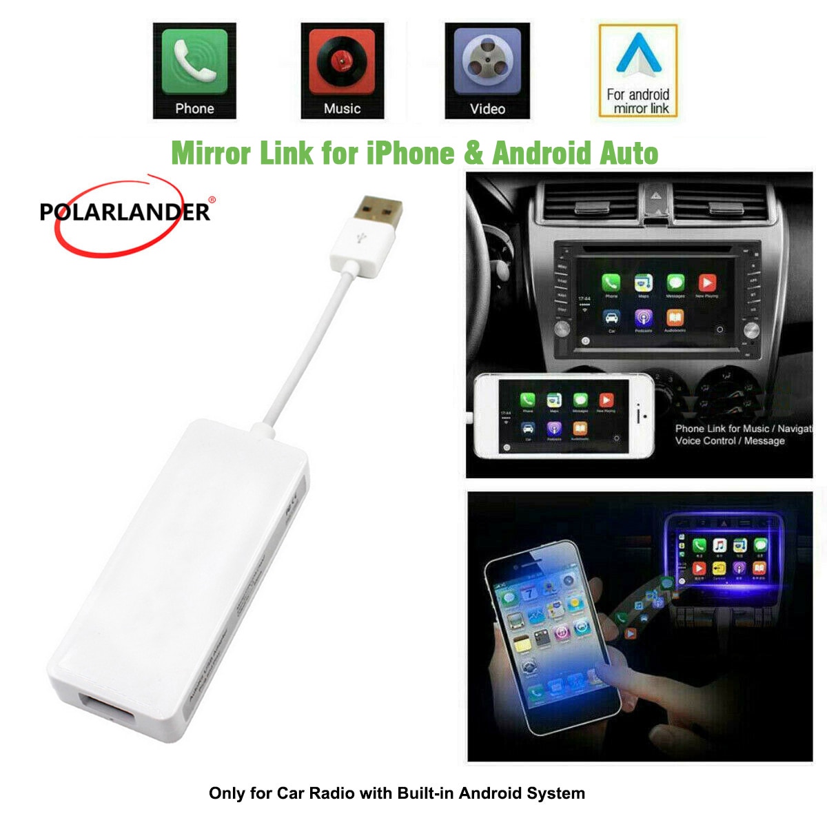Carlinkit USB Smart Auto Link Dongle für Android A... – Vicedeal