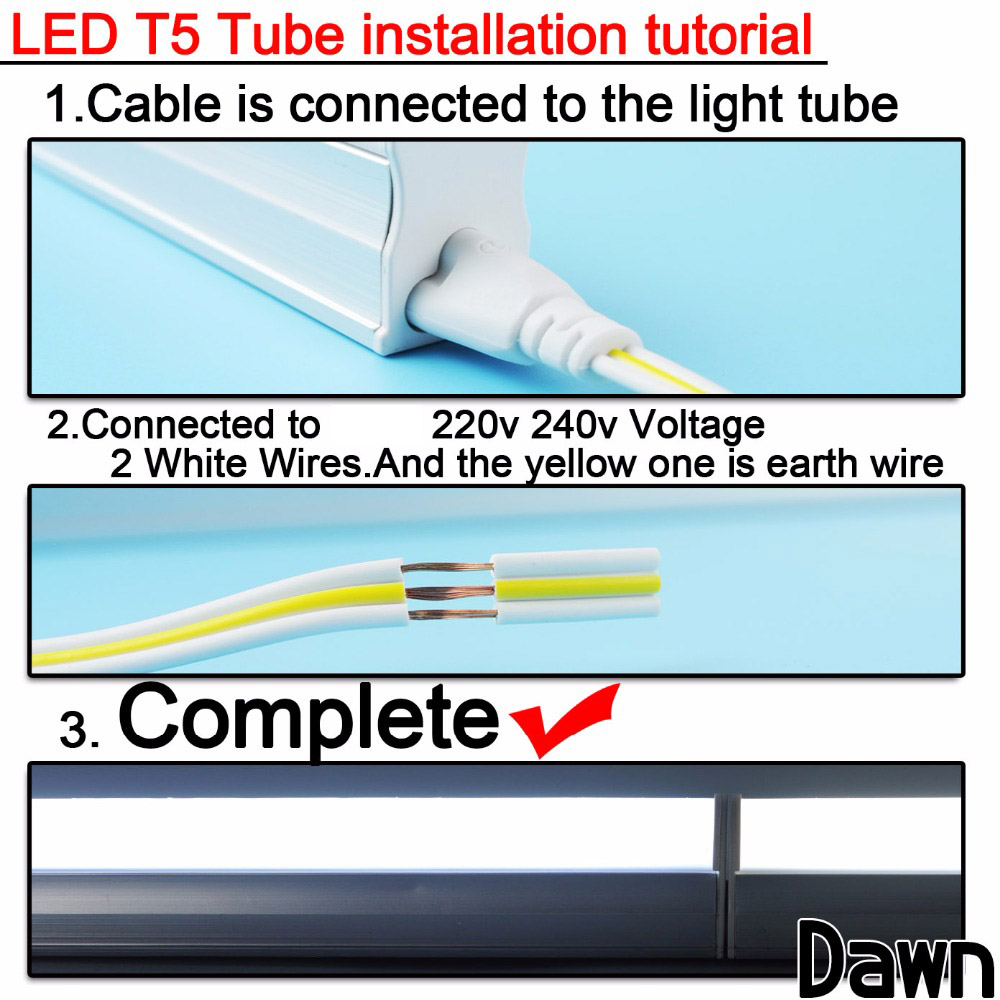 LED Buis T5 10W 6W Lampada LED T5 220v 240v 600MM ... – Vicedeal