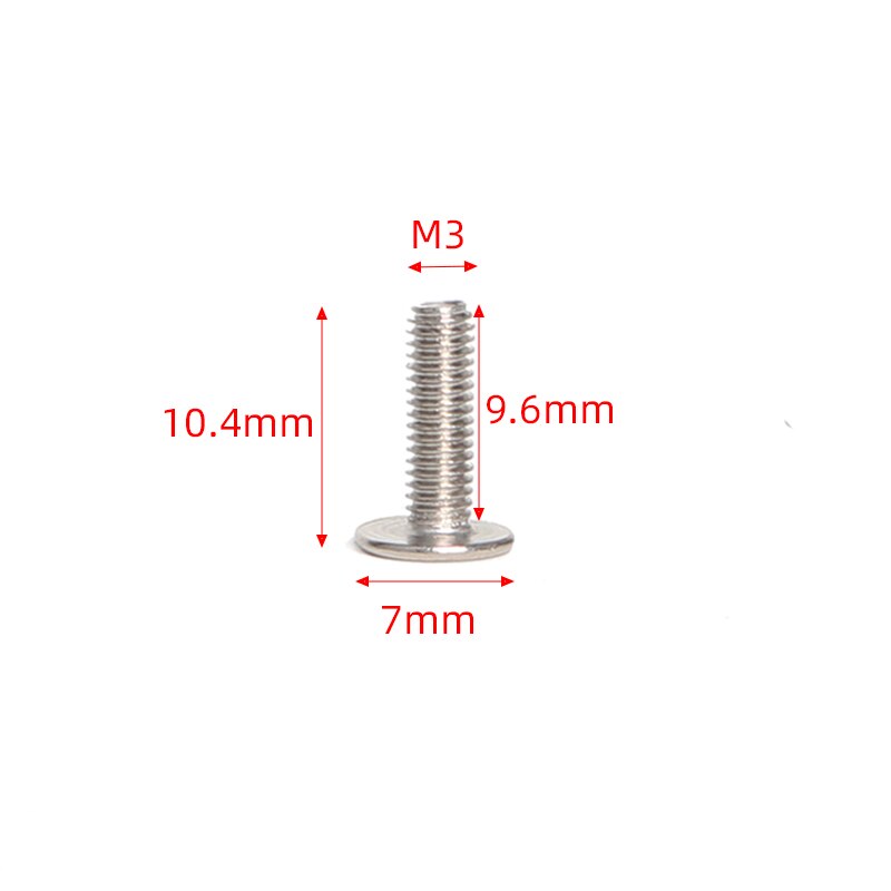 100Pcs M3 * 10 Vernikkeld Grote Dunne Schroef Plat... – Vicedeal