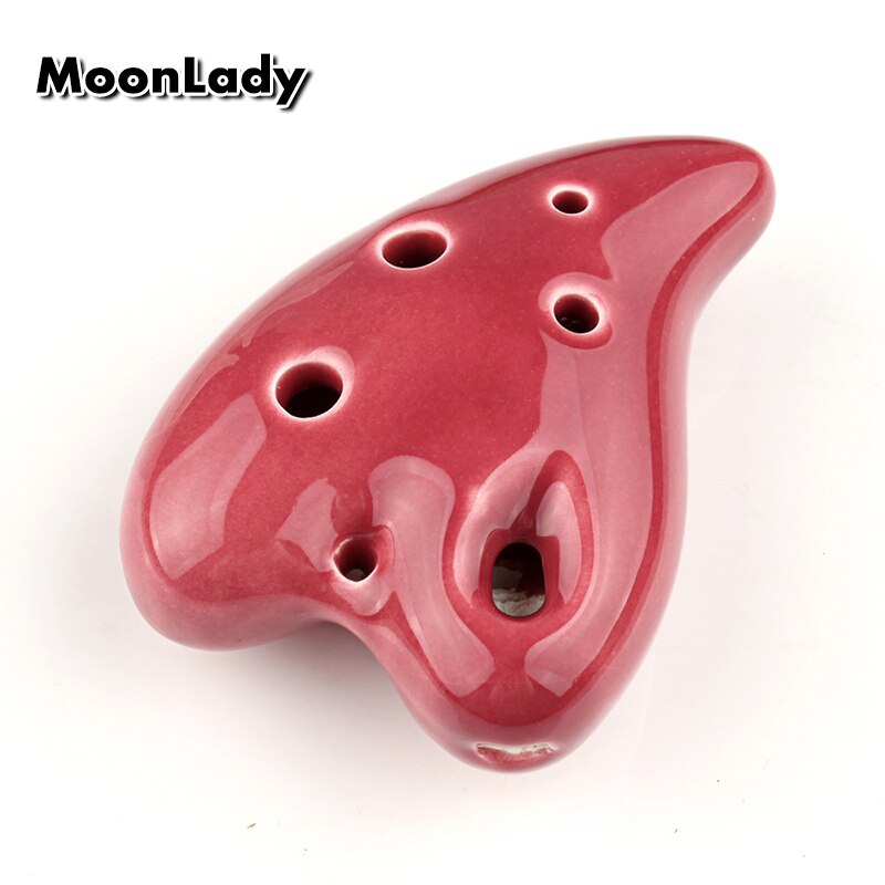 4 Colors Ocarina 6 Hole Heart-shaped Small Ocarina... – Grandado