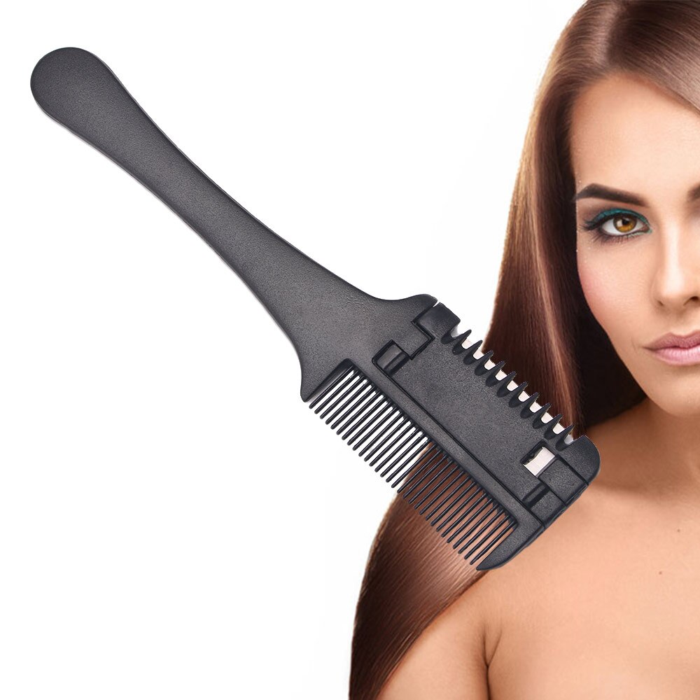 Pro Barber Hair Razor Comb Scissor Tools Bangs Bru... – Vicedeal
