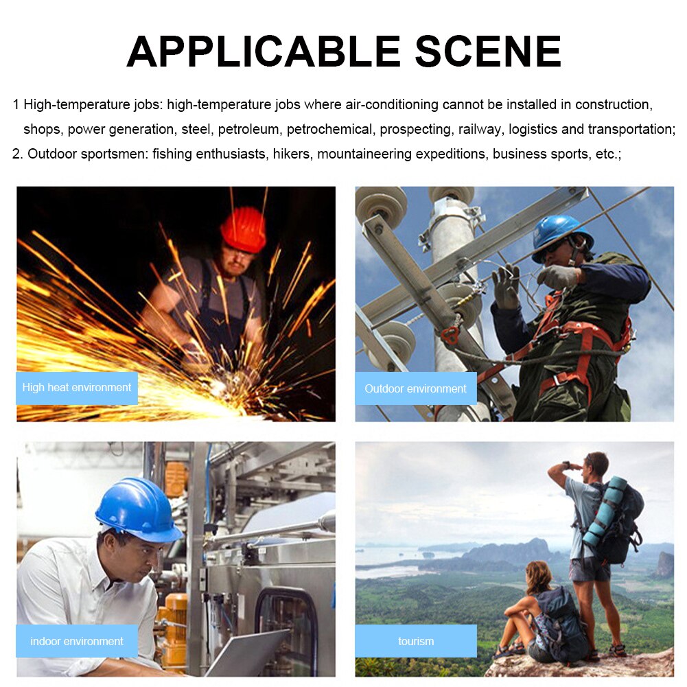 Cooling Jacket Summer Air Conditioning Cool Coat w... – Grandado