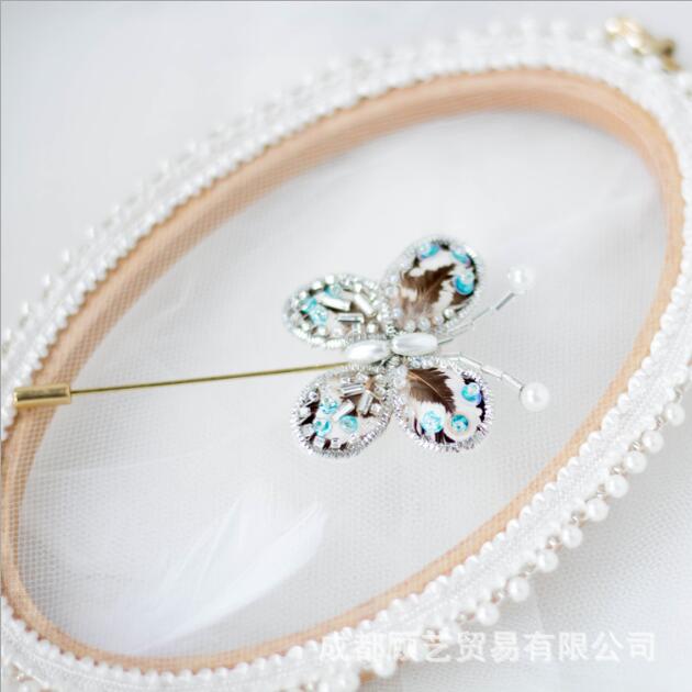 Butterfly Brooch Jewelry European embroidery kit s... – Grandado
