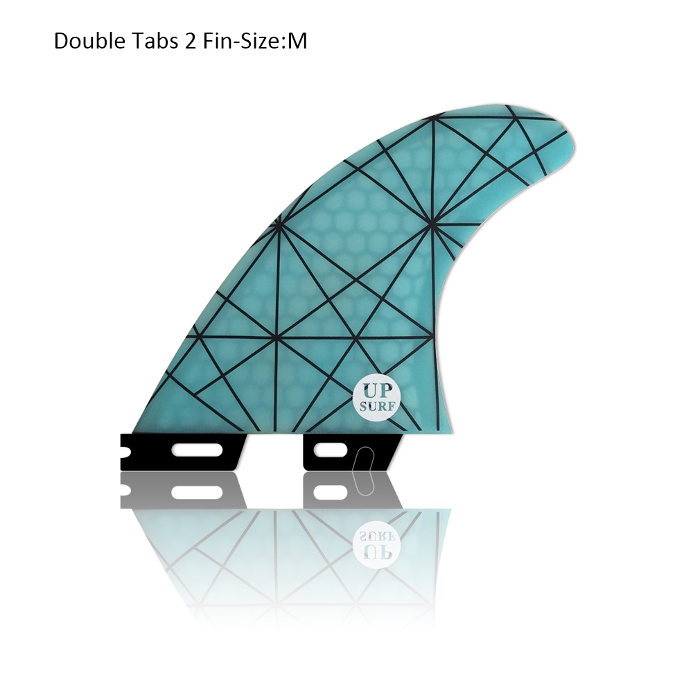 Double Tabs 2 Surfboard Fins Honeycomb fiberglass ... – Vicedeal