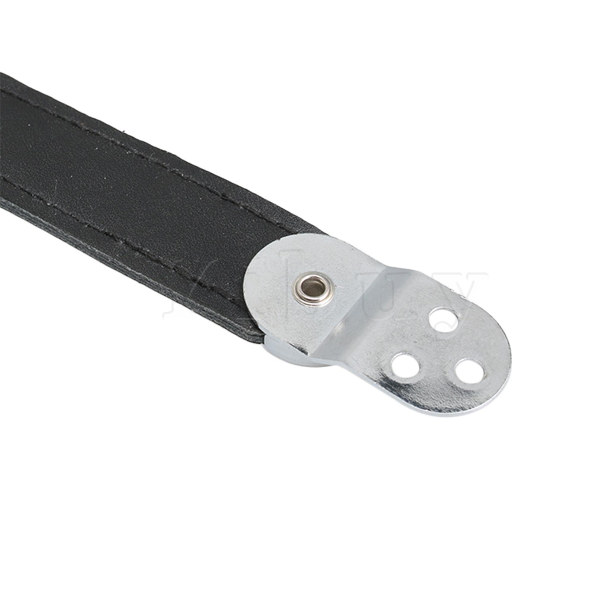 Yibuy 8.4x2.4cm Black Leather Metal Extension Film... – Vicedeal