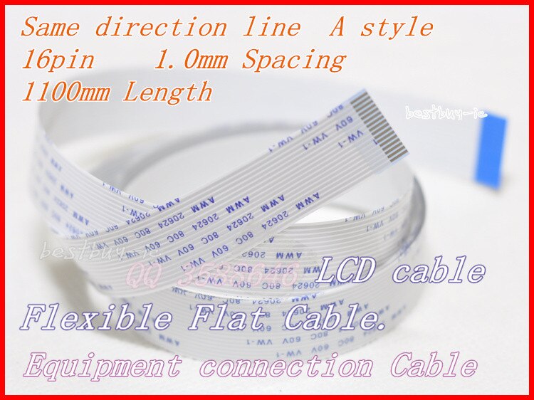 1.0mm Spacing +1100mm Length +16Pin A / same direc... – Grandado