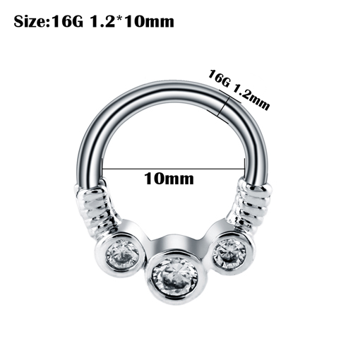 1PC Copper Nose Piercings G23 Titanium Bar Helix P... – Grandado