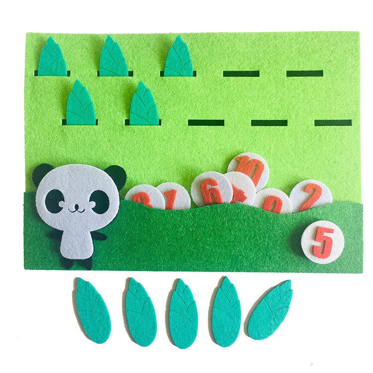 1PCS Felt Cartoon Card Early Teaching Kids by Hand... – Vicedeal