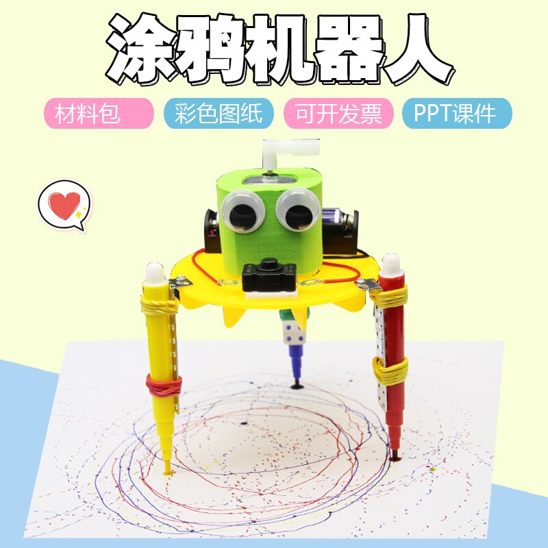 Scientific Gizmo DIY Graffiti Robot Kids Puzzle As... – Grandado
