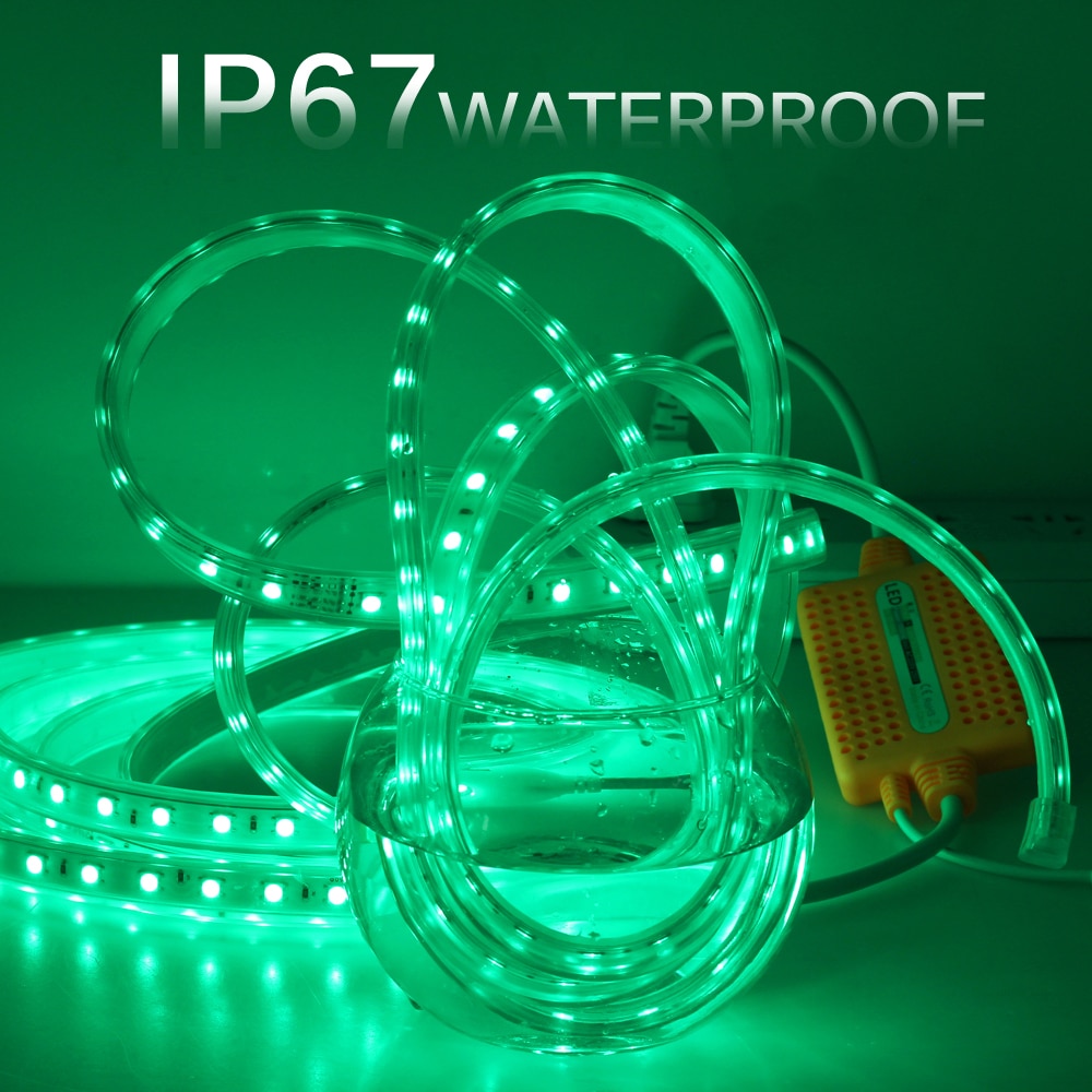 220V RGB LED Strip 5050 RGB Color Changeable with ... – Grandado
