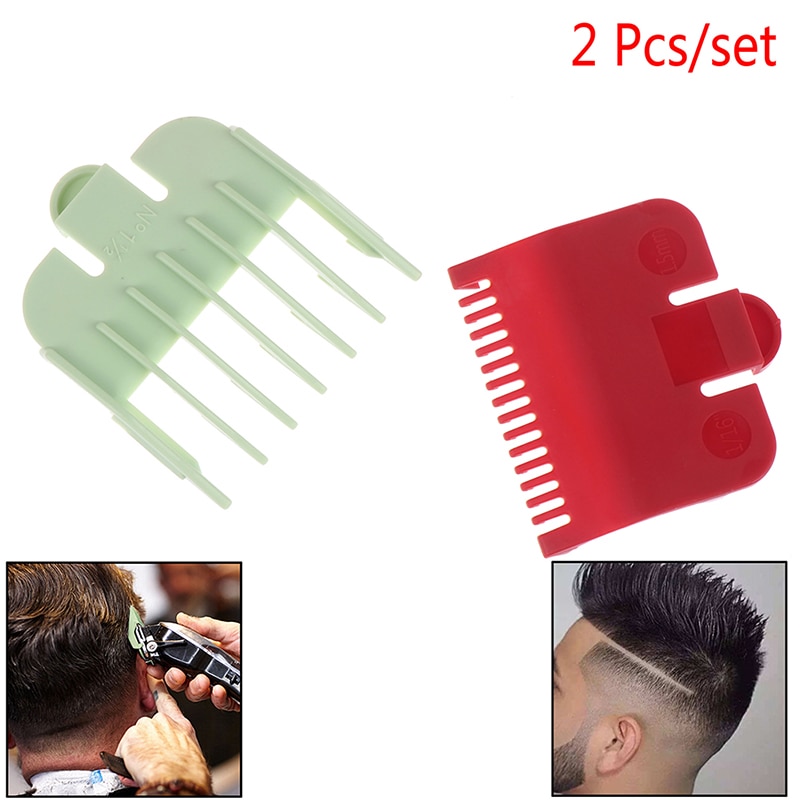 2Pcs/set Hair Clipper Guide Comb Beard Trimmer Com... – Grandado