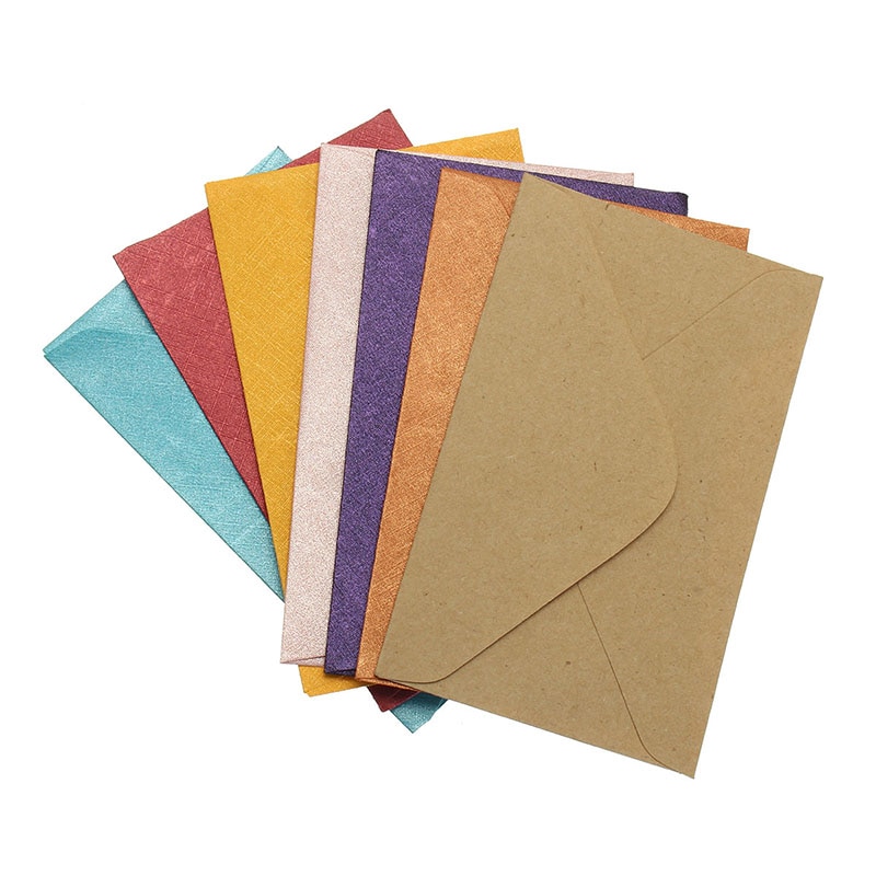 50Pcs Vintage Small Colored Blank Mini Paper Envel... – Vicedeal