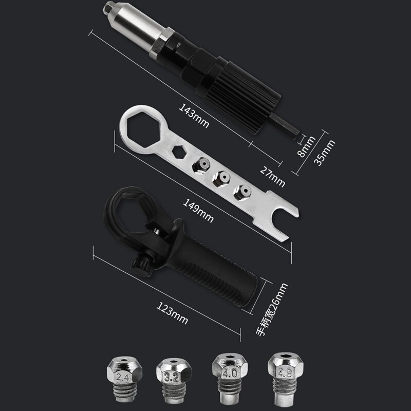 Electric Riveting Nut Tool Movement Pull-Out Acces... – Grandado