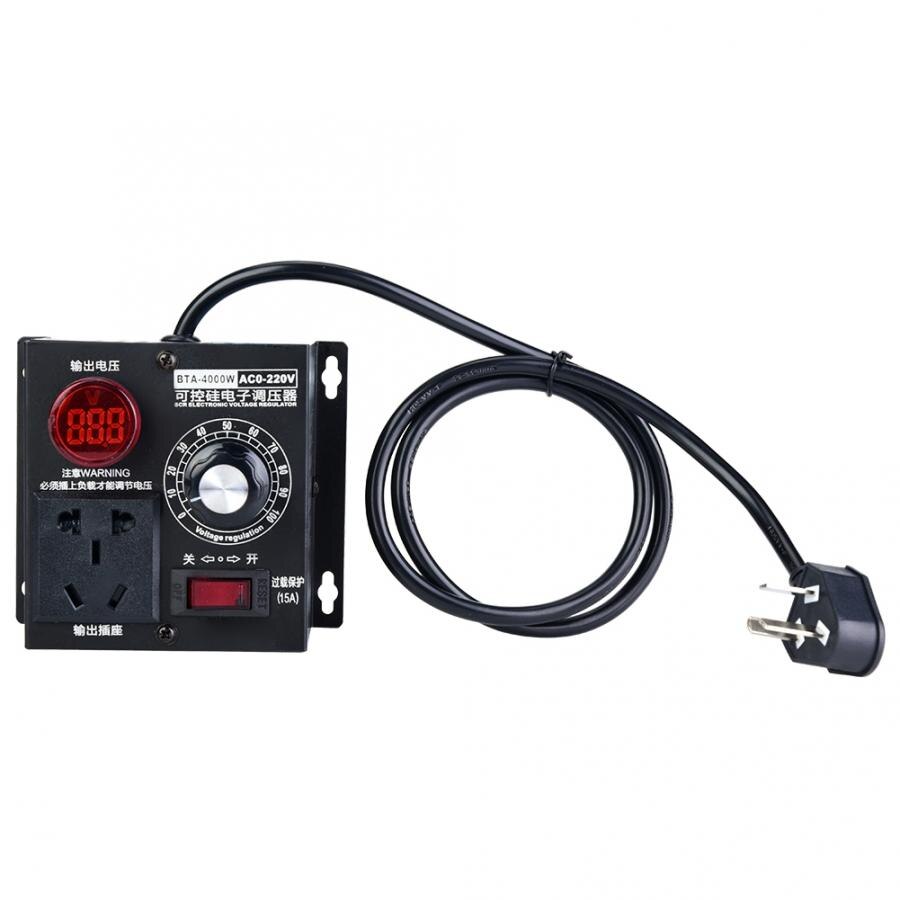 AC 220V 4000W SCR Voltage Regulator Motor Fan Spee... – Grandado