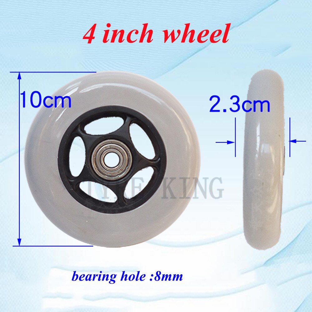 4 Inch Solid Wheel Tire Small Wheelchair Front Whe... – Vicedeal