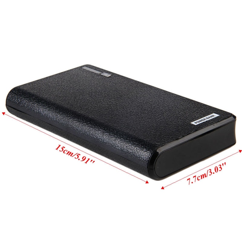 Dual USB Power Bank 6x 18650 External Backup Batte... – Grandado