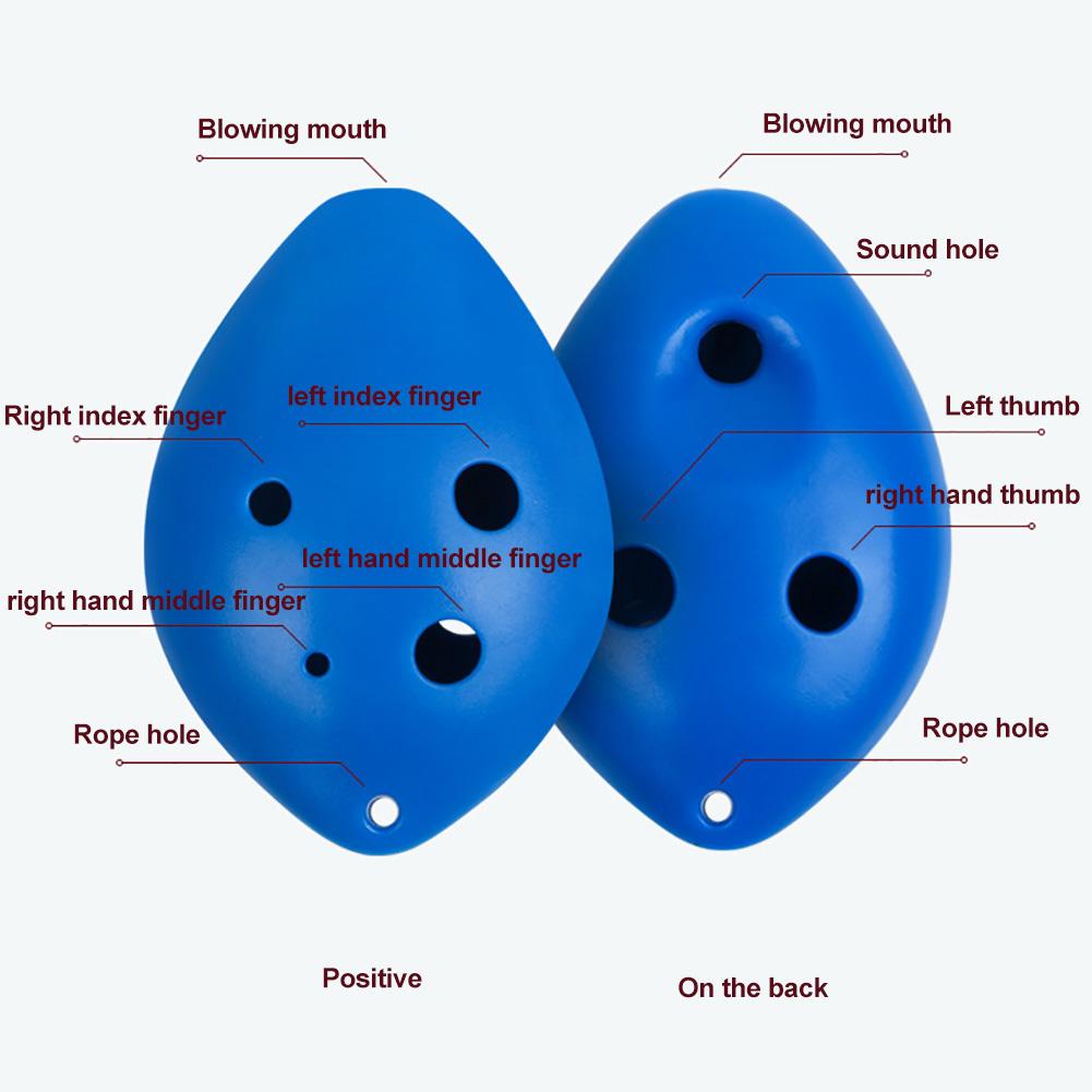 6 Holes Plastic Treble C Ocarina Kids Musical Inst... – Vicedeal