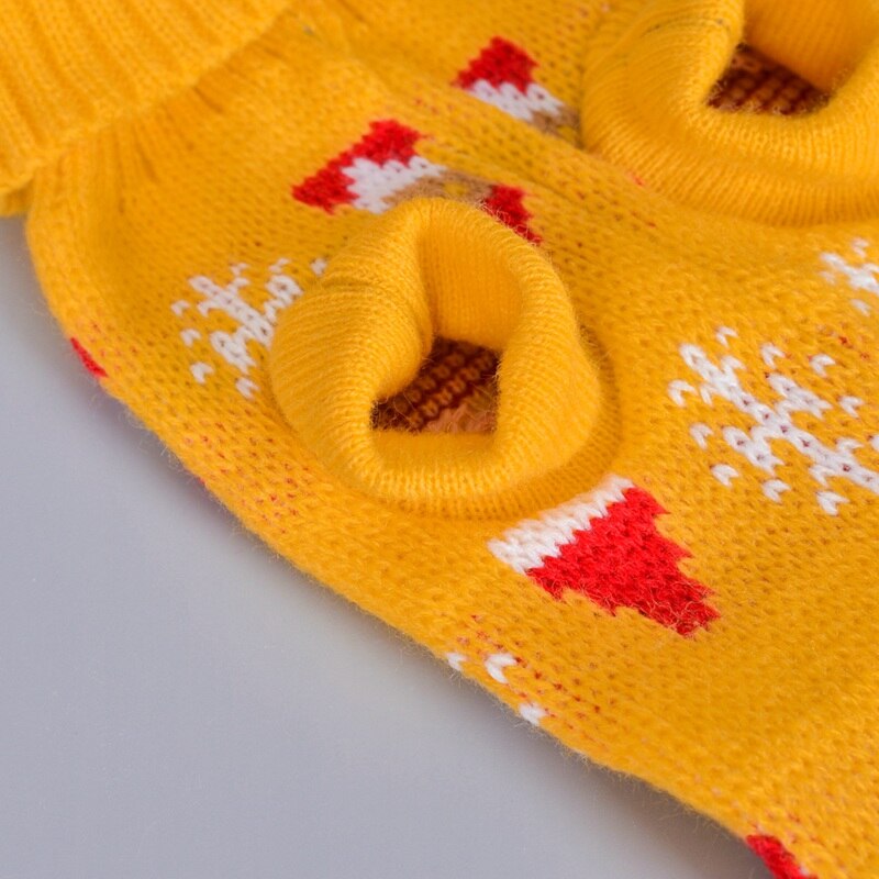 Dog Sweater Snowflake Pattern Pet Christmas Clothe... – Grandado