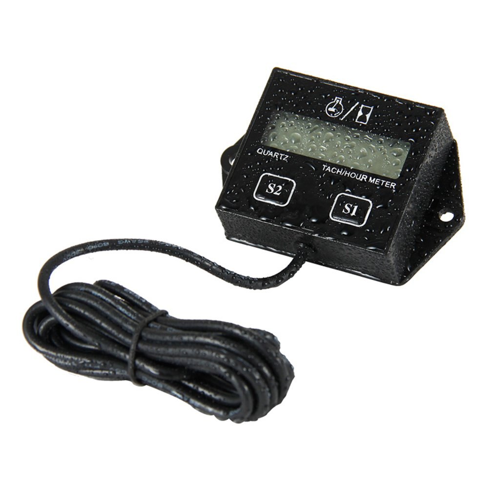 Digital Resettable Tach RPM Tachometer Hour Meter ... – Vicedeal