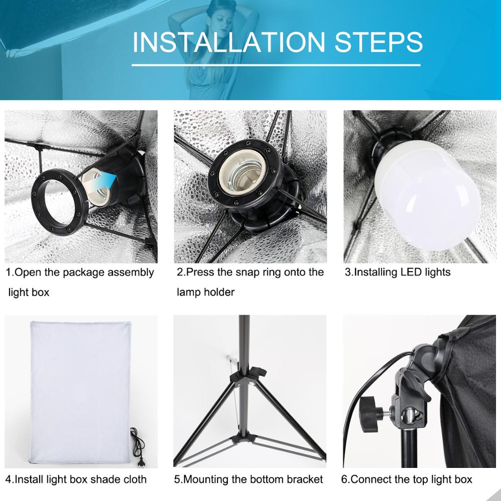 Photo Studio 58W Softbox Kit Photographic Lighting... – Vicedeal