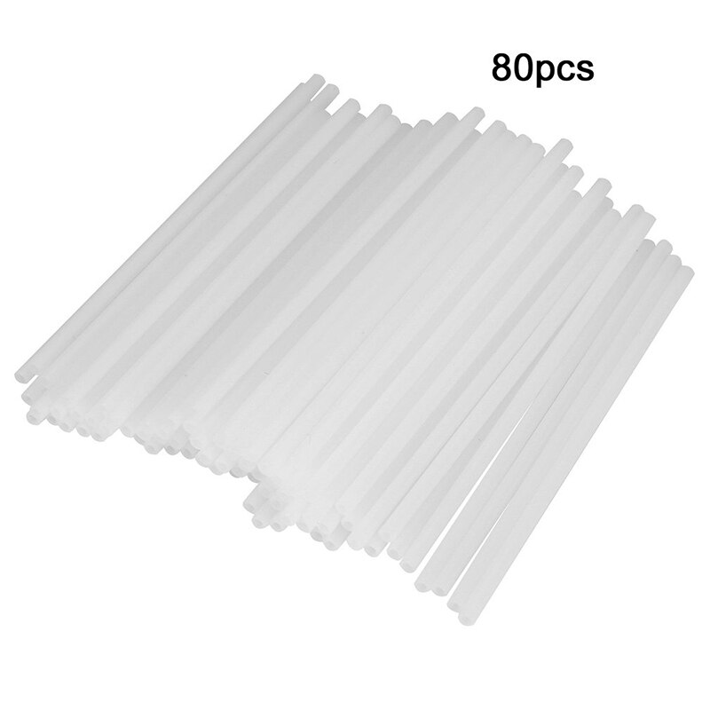 80Pcs White Safe Food Sucker Sticks Plastic Chocol... – Grandado