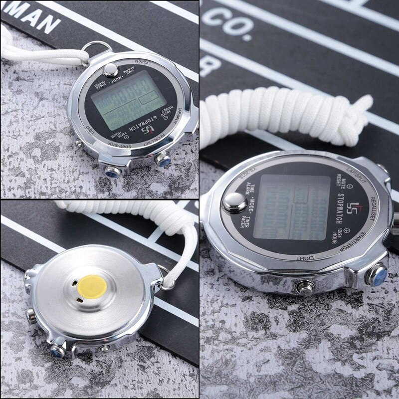 YS Stopwatch Metal Stopwatch Timer with Backlit Mu... – Vicedeal
