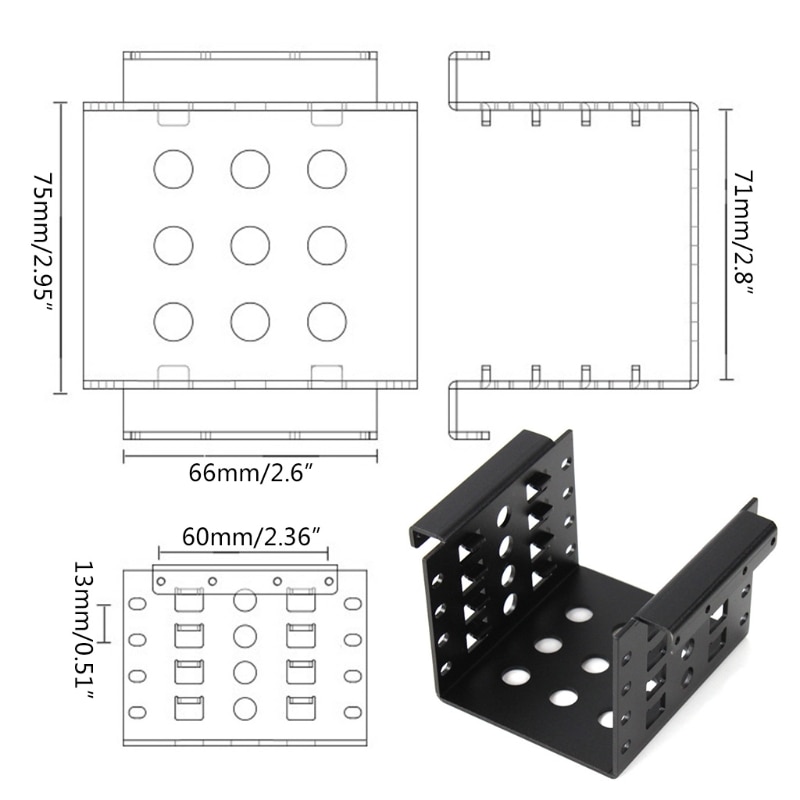 Aluminium Alloy Hard Disk Bay For Placing 4-Layer ... – Grandado